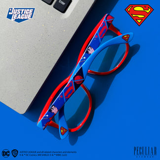 Justice League X Peculiar SUPERMAN Kids Collection Eyeglasses Anti-rad ...